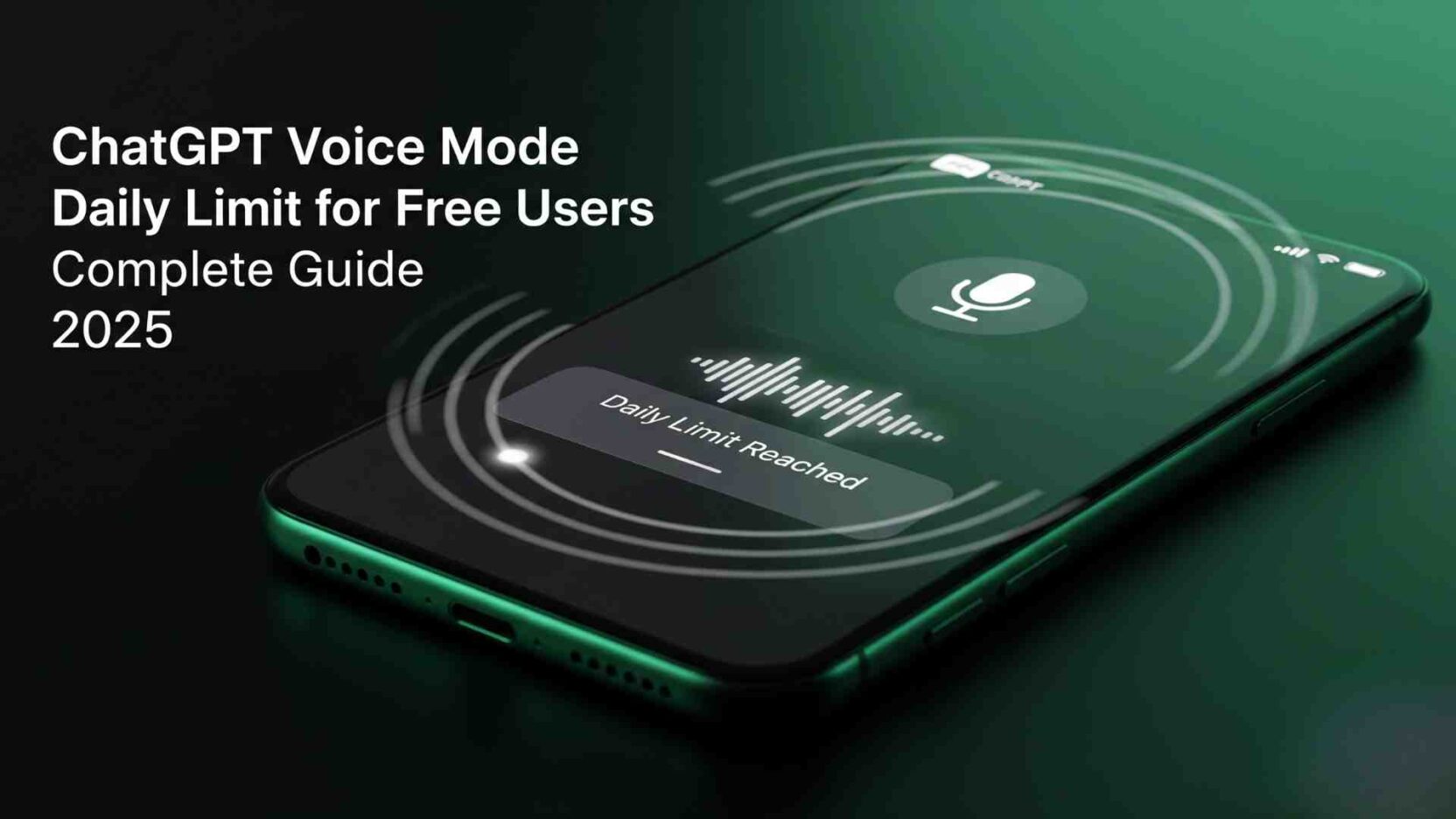 ChatGPT Voice Mode Daily Limit for Free Users: Complete Guide