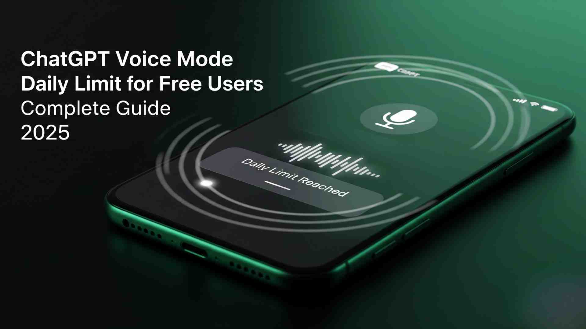 ChatGPT Voice Mode Daily Limit for Free Users: Complete Guide