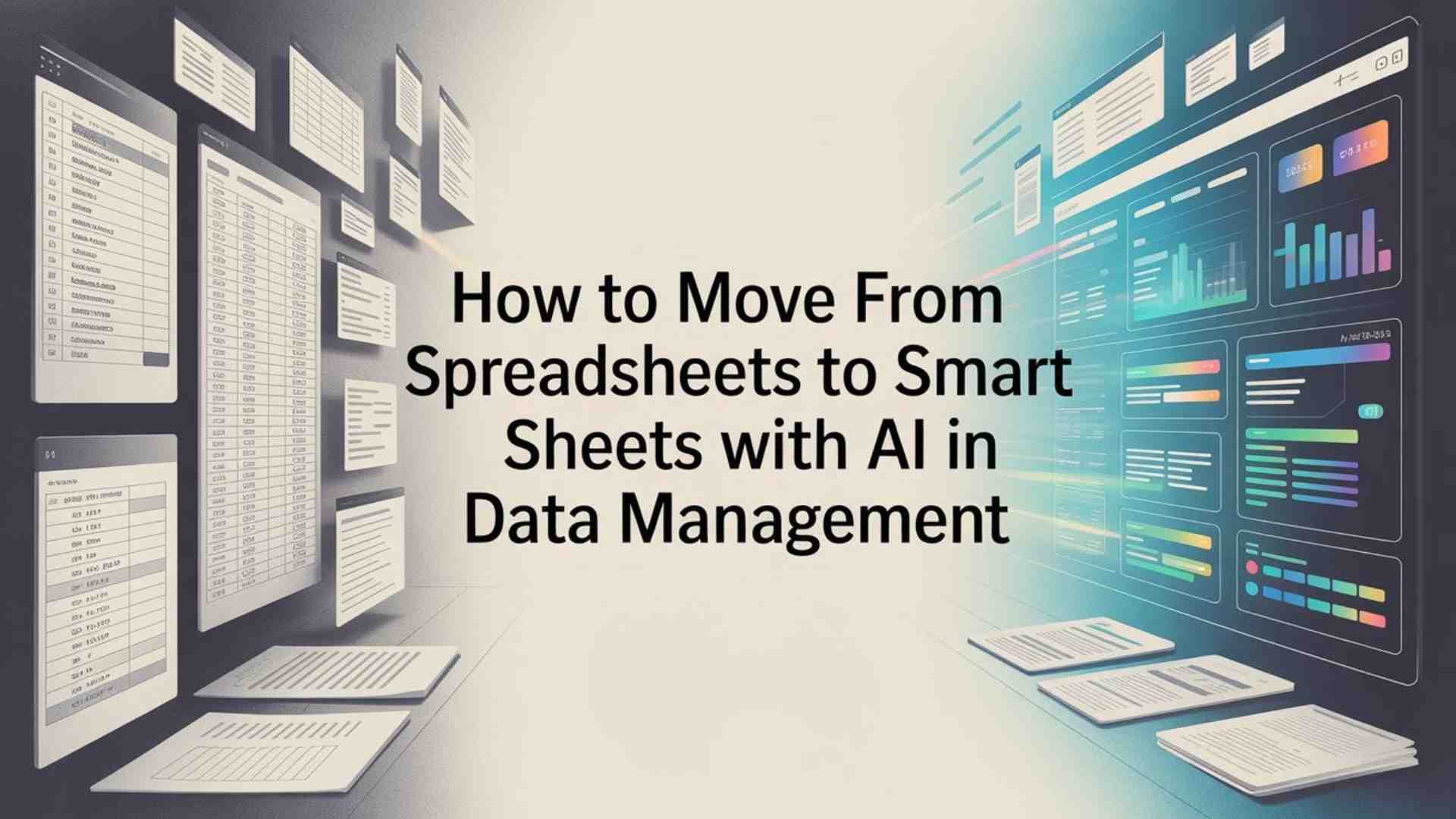 How to Move from Spreadsheets to Smart Sheets with AI in Data Management